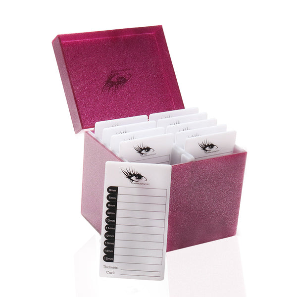 10-Layer Acrylic Eyelash Storage Box | False Eyelash Holder with Volum ...